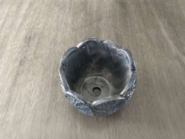 Small Big Leaf Concrete Planter Pot | Etsy