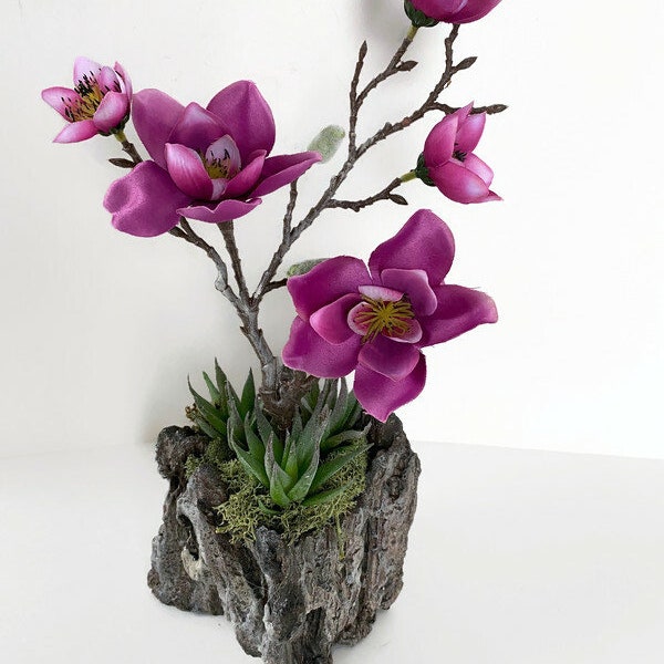 Purple Silk Flower - Etsy