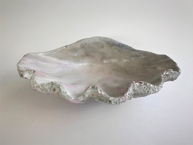 Concrete Clam Shell Vessel Clam Shell Bowl Clam Shell Tray | Etsy
