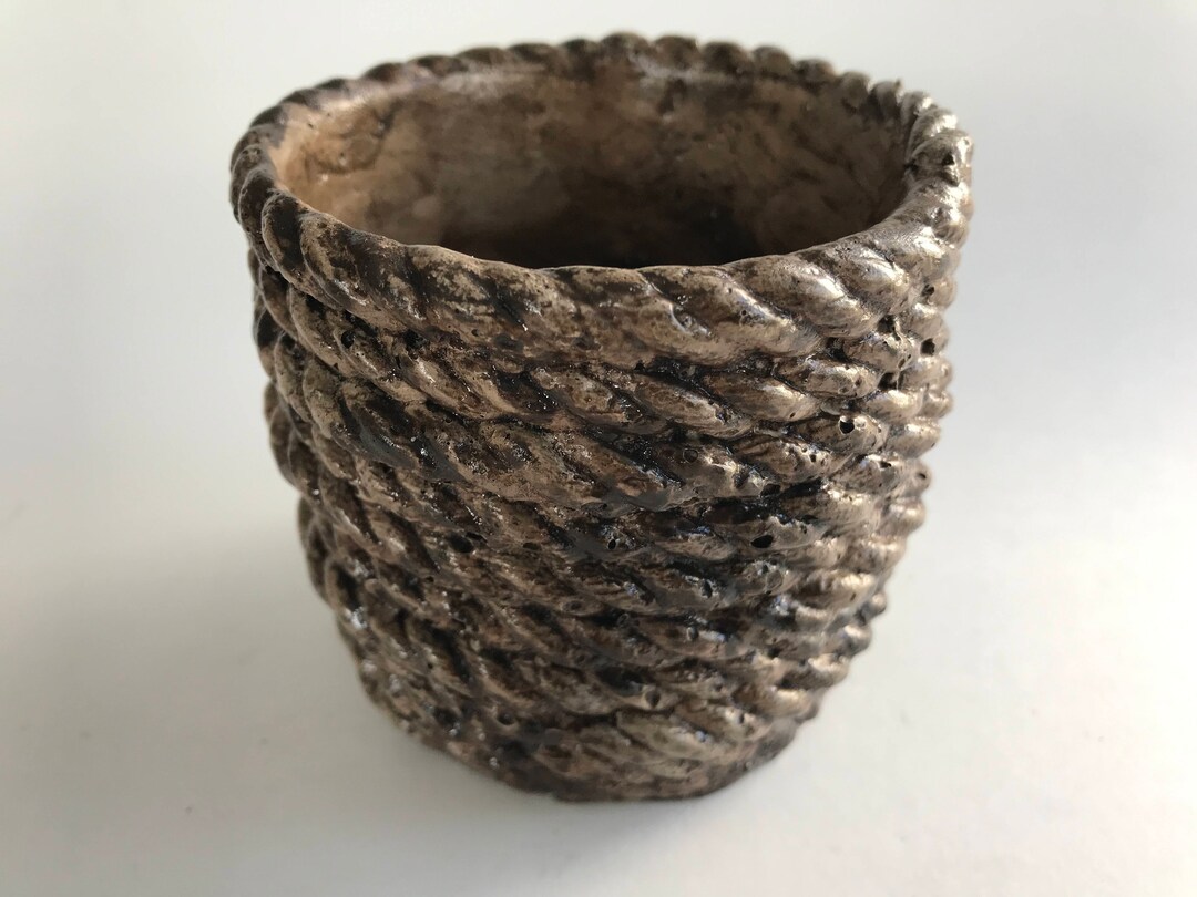 Concrete Rope Planter Rope Planter Rope Flower Pot Concrete - Etsy