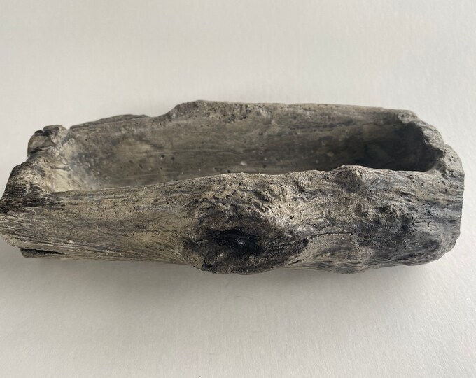 Tree Log Planter Plant Pot Concrete Log Planter Bonsai - Etsy