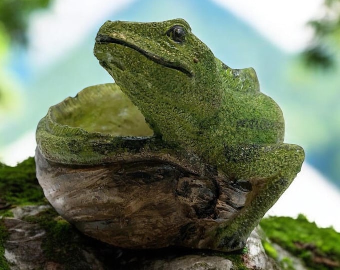 Concrete Lizard Planter Pot, Lizard Planter Pot, Lizard Flowerpot ...