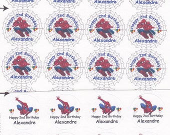 Spider Man Labels - Etsy