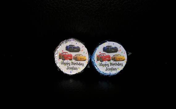 100 Personalized Disney Pixar Cars 3 Birthday Kiss Candy/mini | Etsy