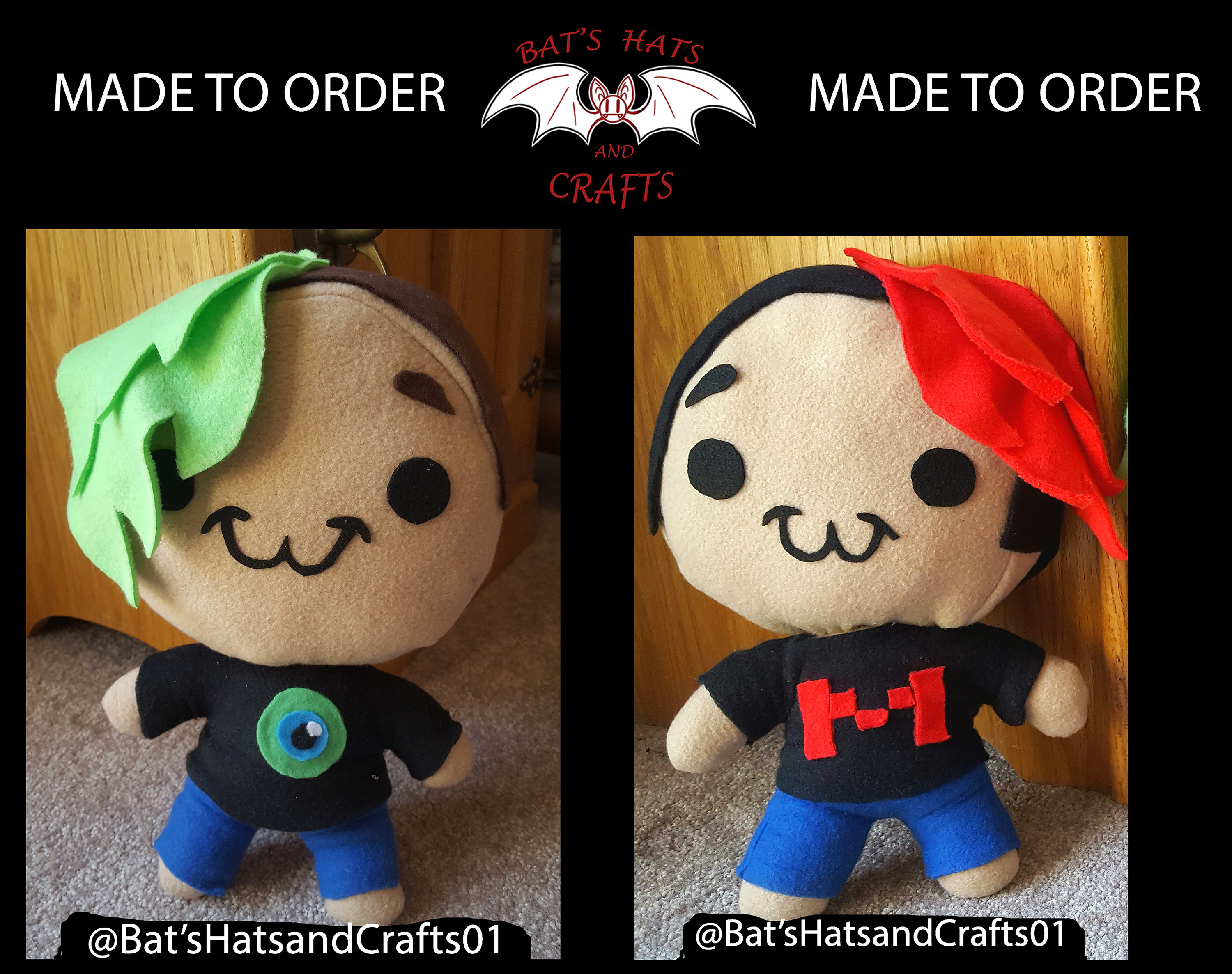 Made to Order Plushies Batch 1 (youtube/gaming) - Etsy