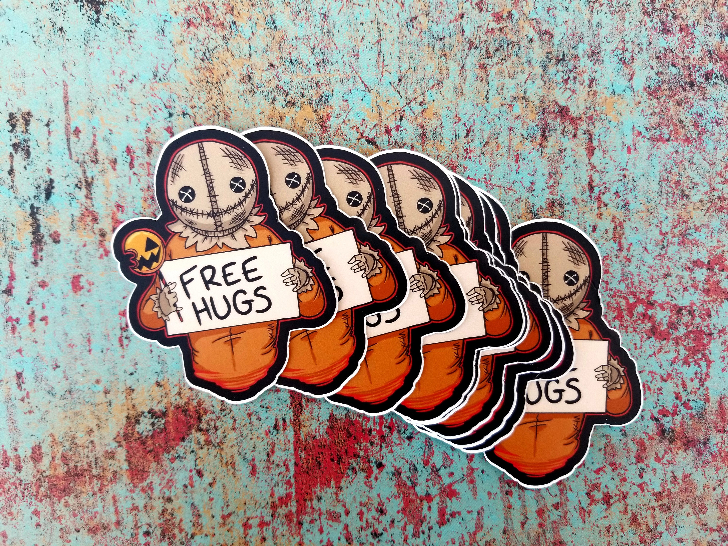 Free Hugs/horror Stickers - Etsy