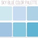 Sky Blue Color Palette Hex Code | Sky Blue Brand Hex Codes | Light Blue ...