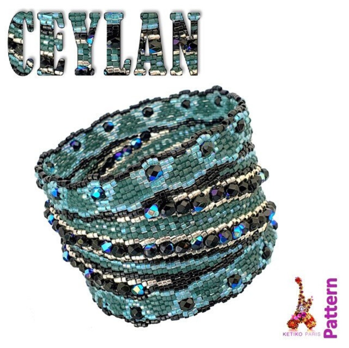 DIY Peyote Bracelet Pattern Bangle or With Clasp Bracelet - Etsy