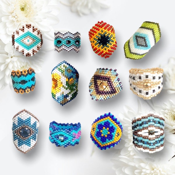 Peyote Rings - Etsy