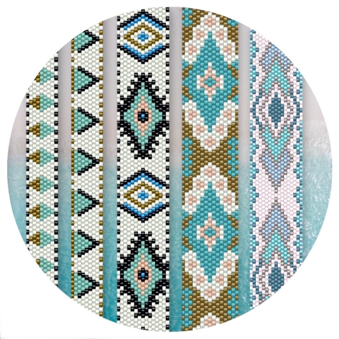 DIY 5 Odd Count Peyote Patterns for 5 Bracelets - Etsy
