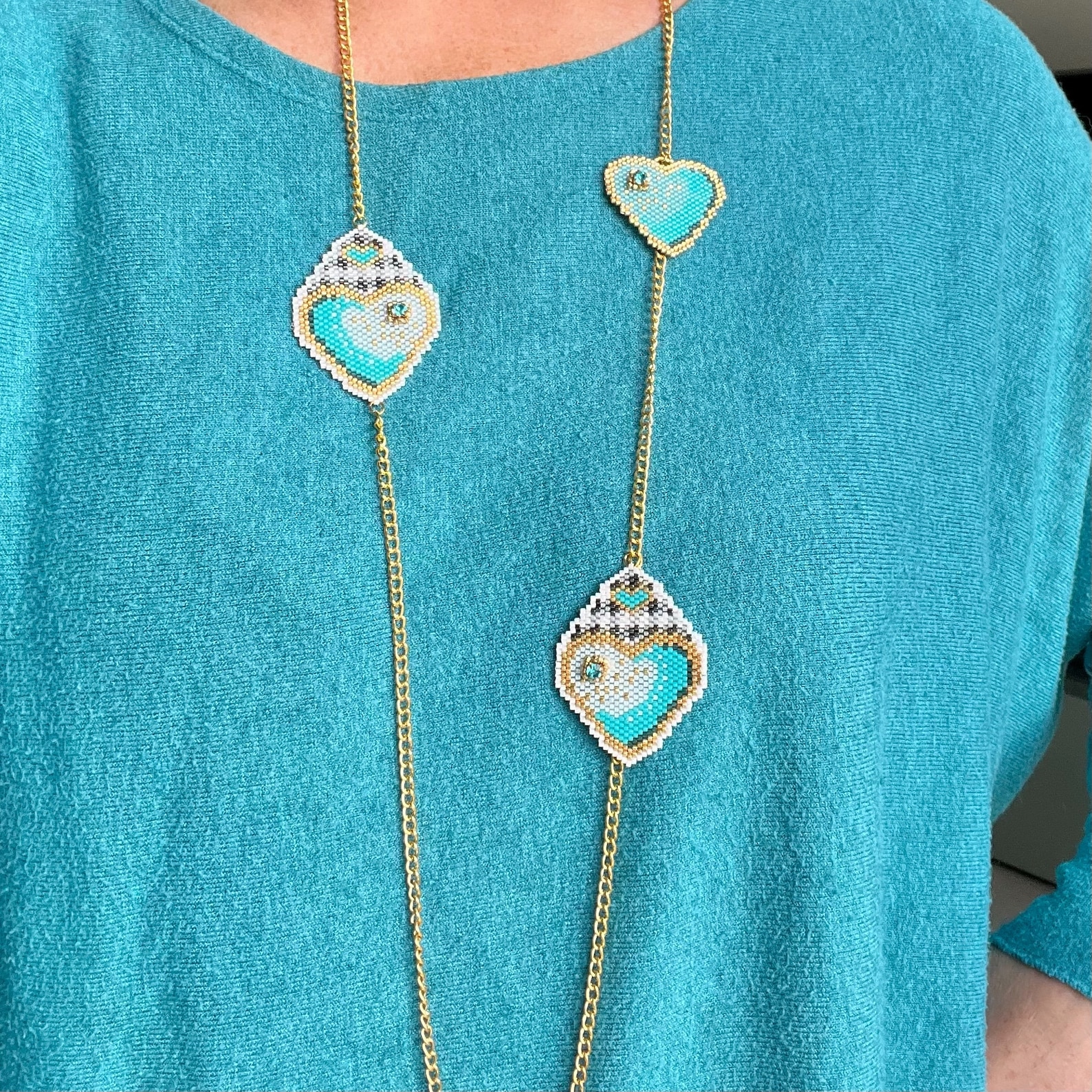 DIY 2 Pendant Patterns to Wave a Necklace a Brooch or - Etsy