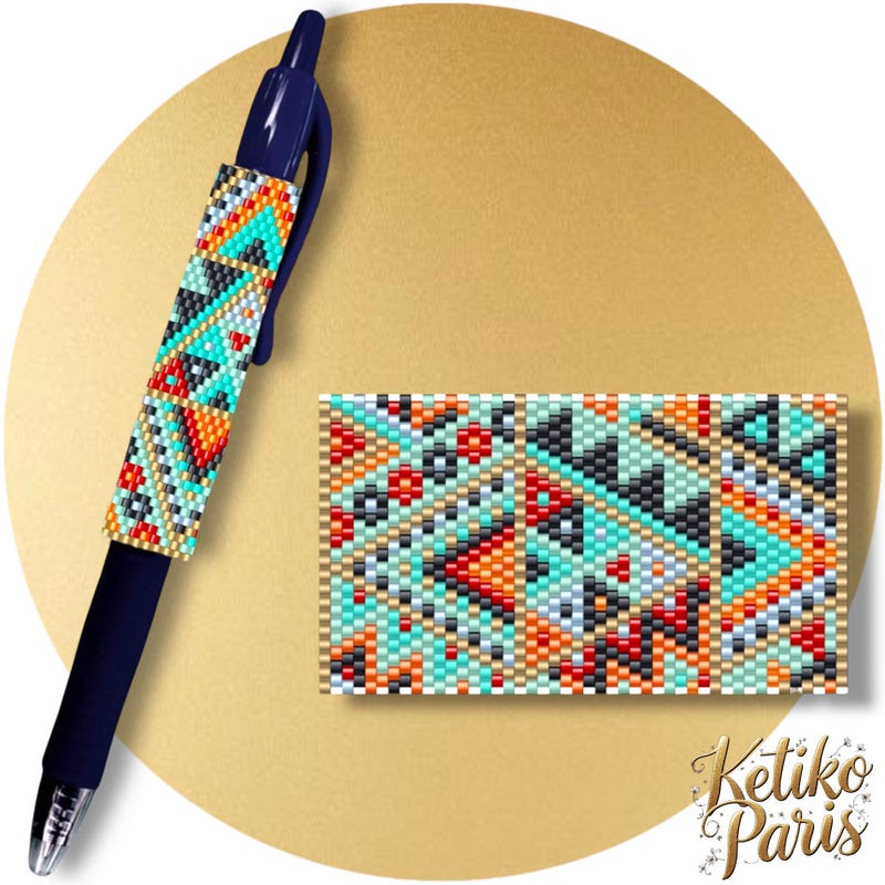 Beaded Pen Covers - Etsy