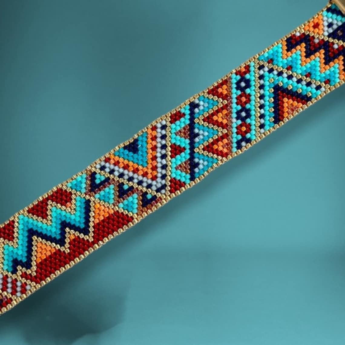 DIY Even Count Peyote Pattern for the Bracelet YUCATAN | Etsy