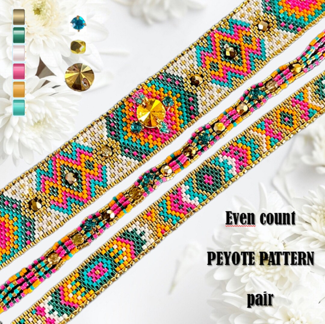 DIY Even Count Peyote Pattern for the Bracelet CADAQUES - Etsy