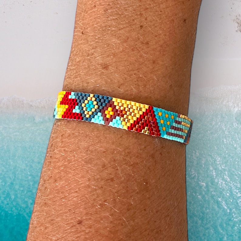 DIY Even Count Peyote Pattern for 3 Bracelets PANAMA - Etsy