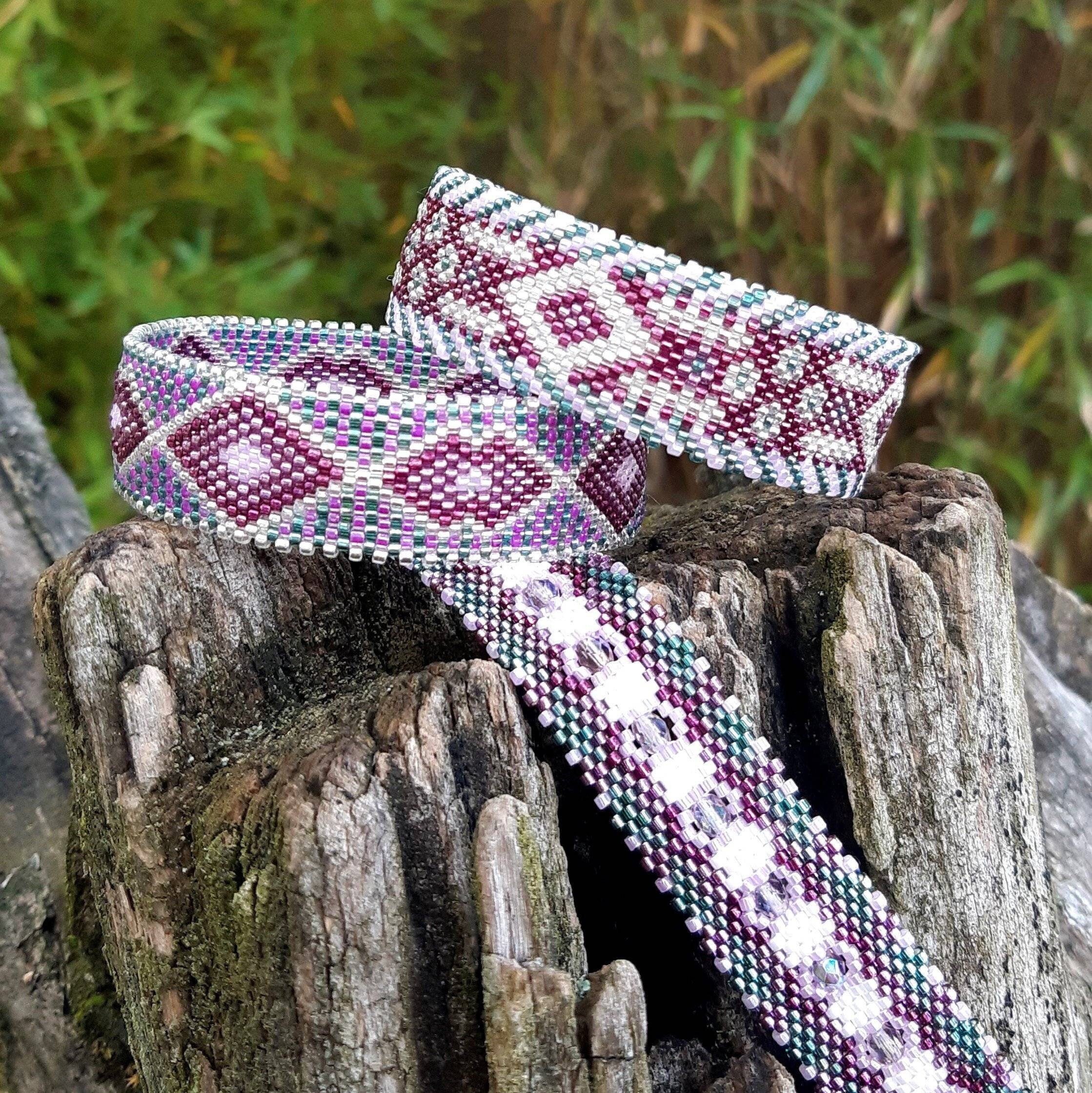 PDF Peyote Pattern for Bangle Bracelet or With a Clasp 3 | Etsy