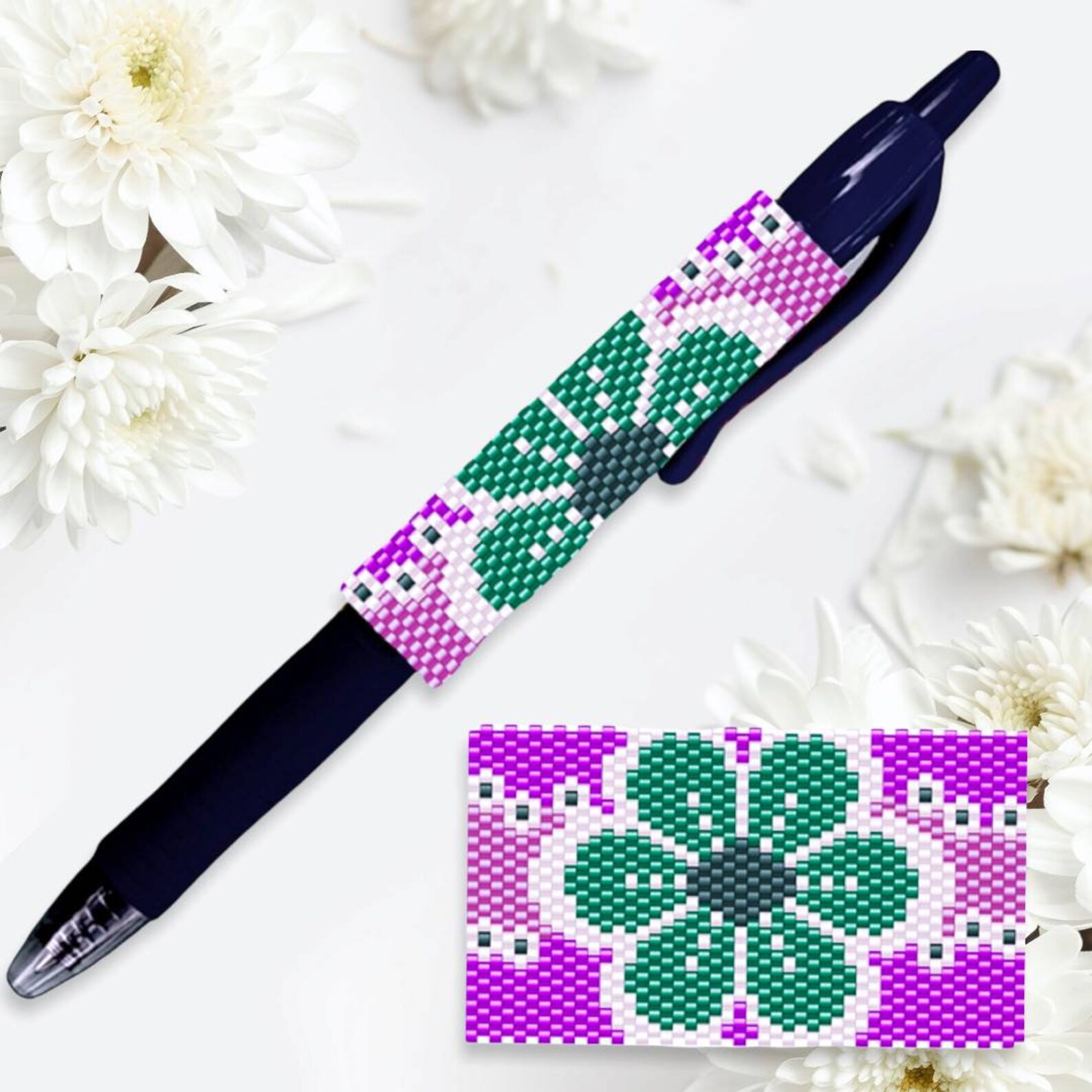DIY Pen Cover Pattern Peyote Weaving CARLA - Etsy