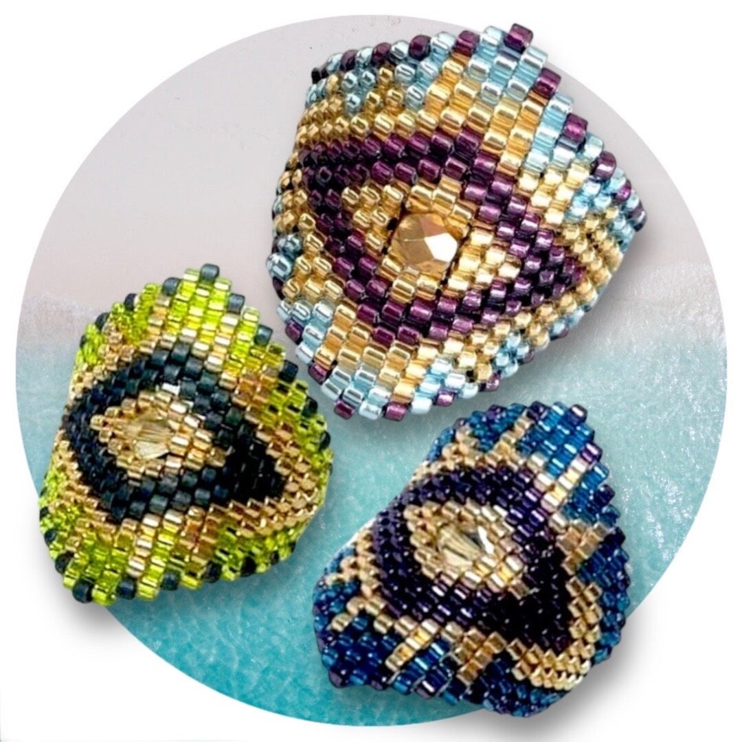 DIY ARIZONA Peyote or Brick Stitch Ring Pattern - Etsy