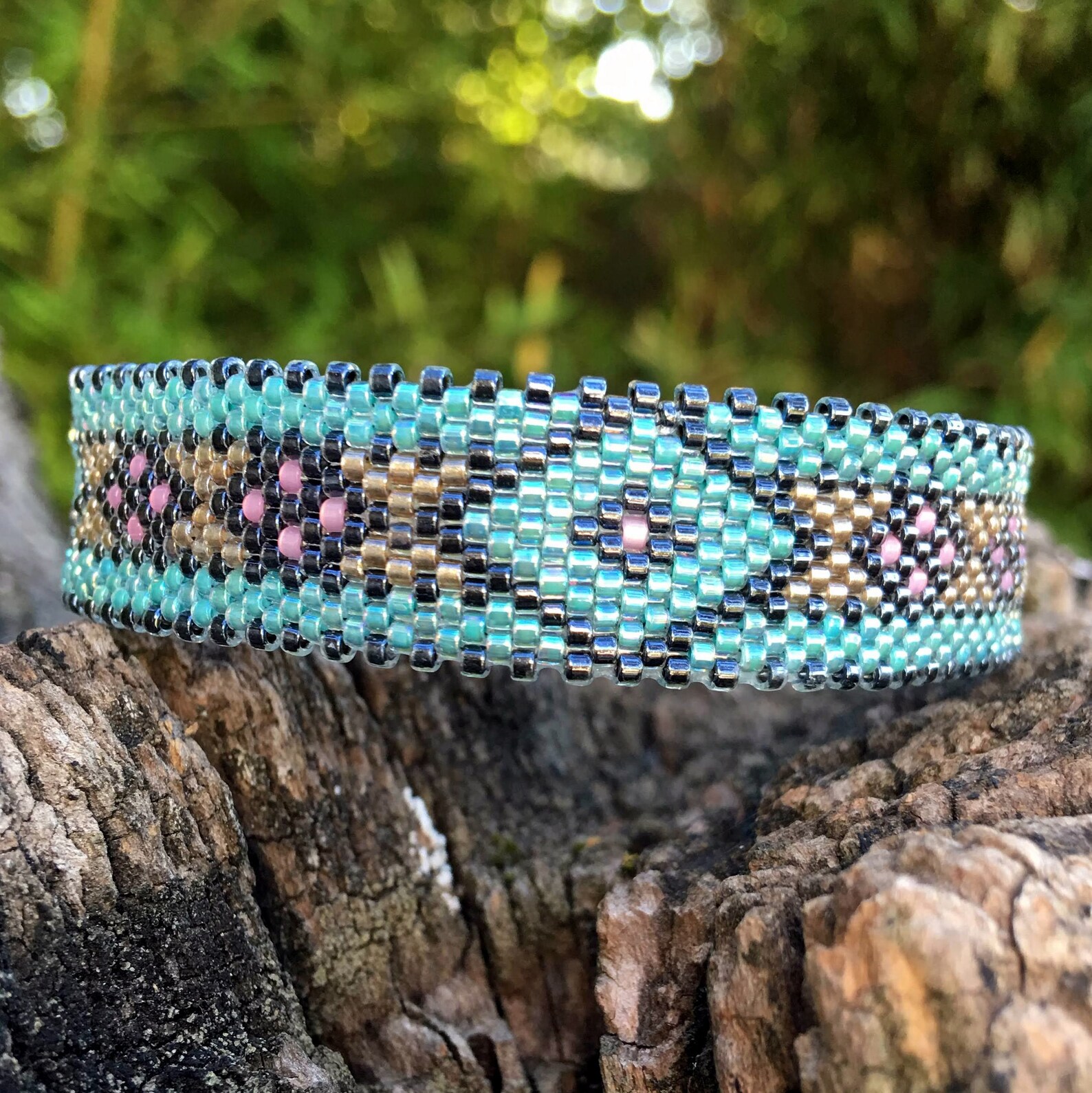 PDF - Peyote Pattern for Bangle Bracelet or With a Clasp - Bracelet ...