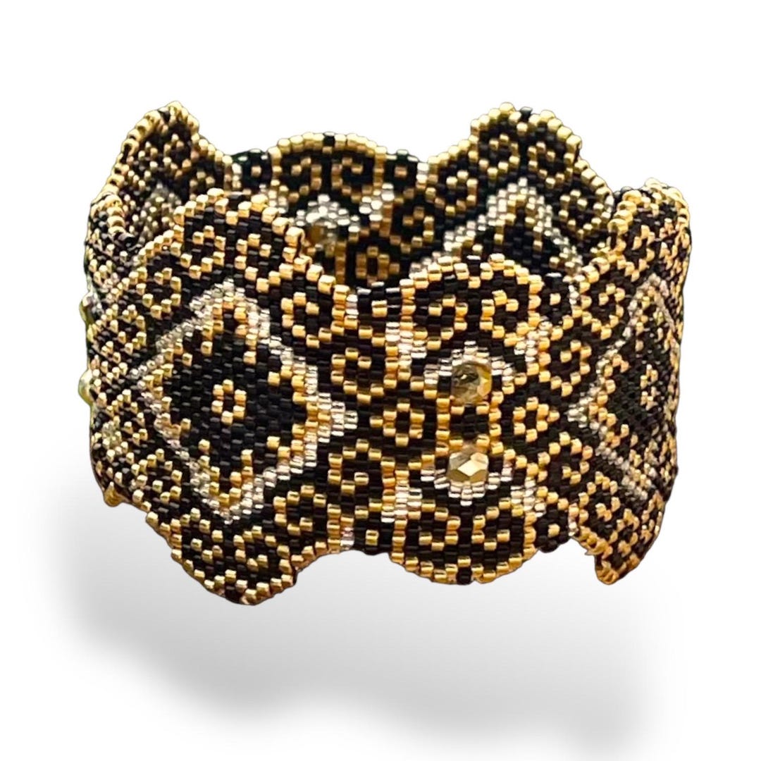 DIY PENISCOLA Peyote Bracelet Pattern Bangle or With Clasp - Etsy