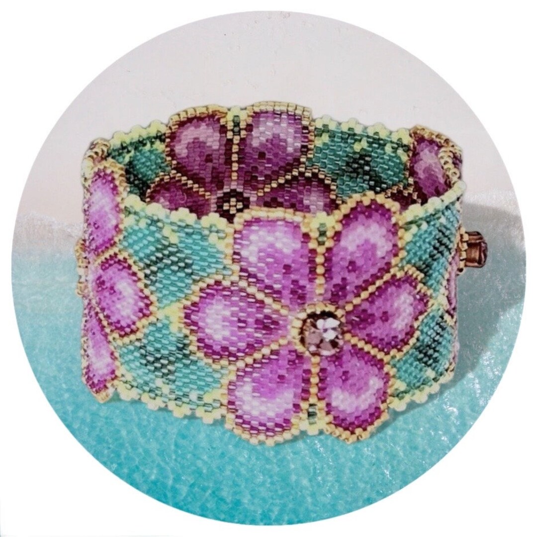 DIY ELOISE Peyote Bracelet Pattern Bangle or With Clasp - Etsy