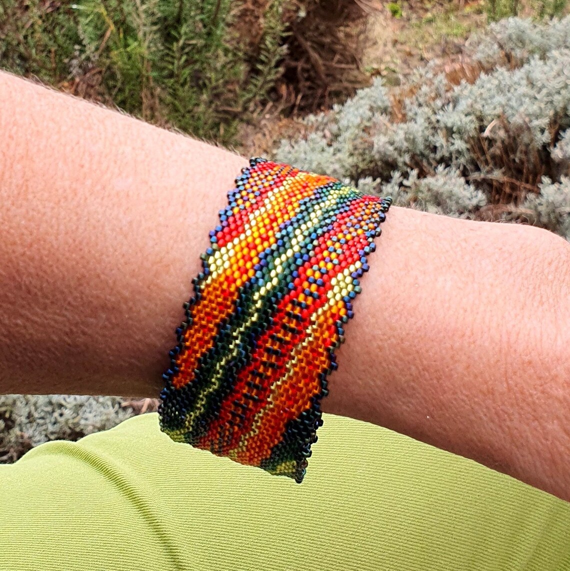 DIY Peyote Bracelet Pattern Bangle or With Clasp Bracelet - Etsy