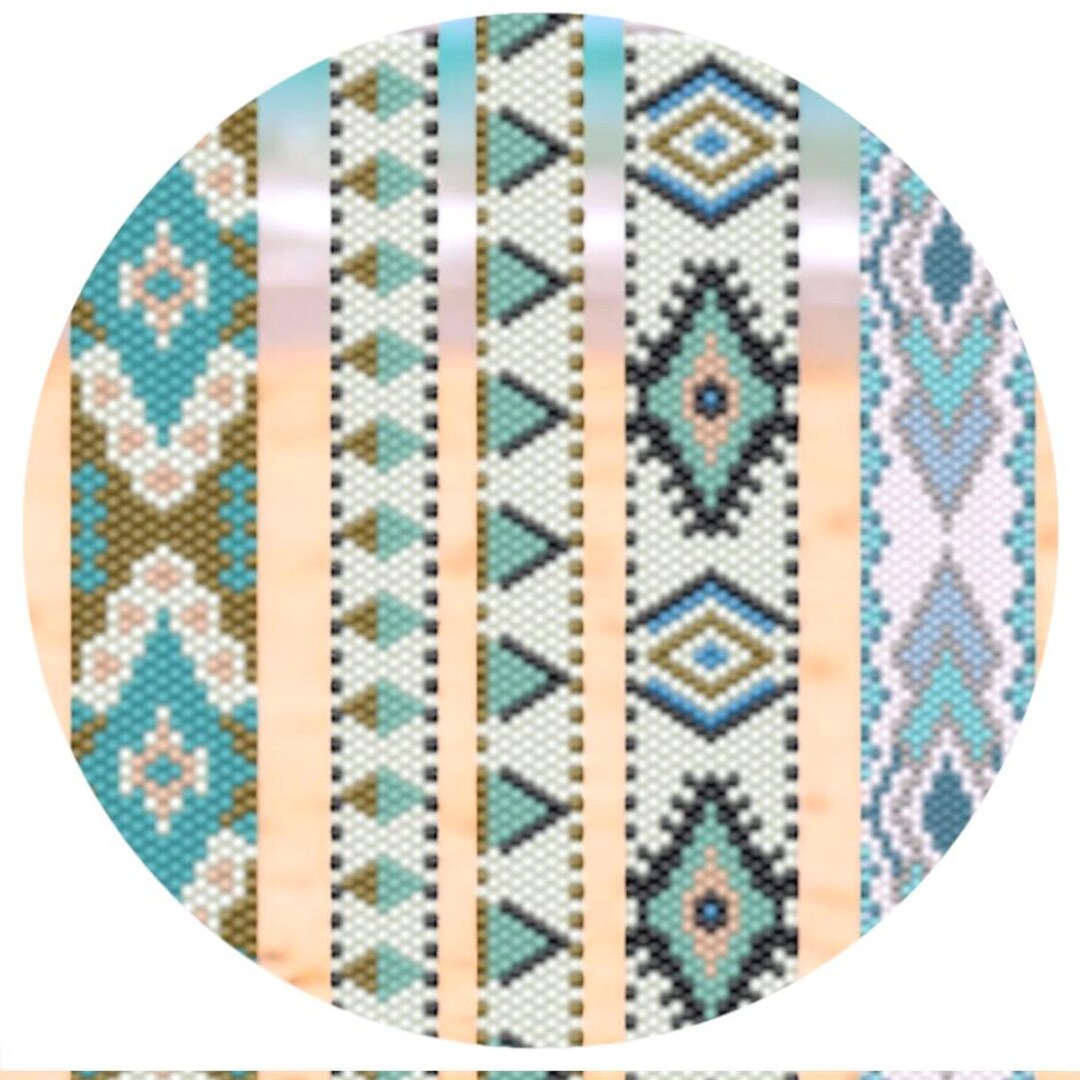 DIY 5 Odd Count Peyote Patterns for 5 Bracelets - Etsy