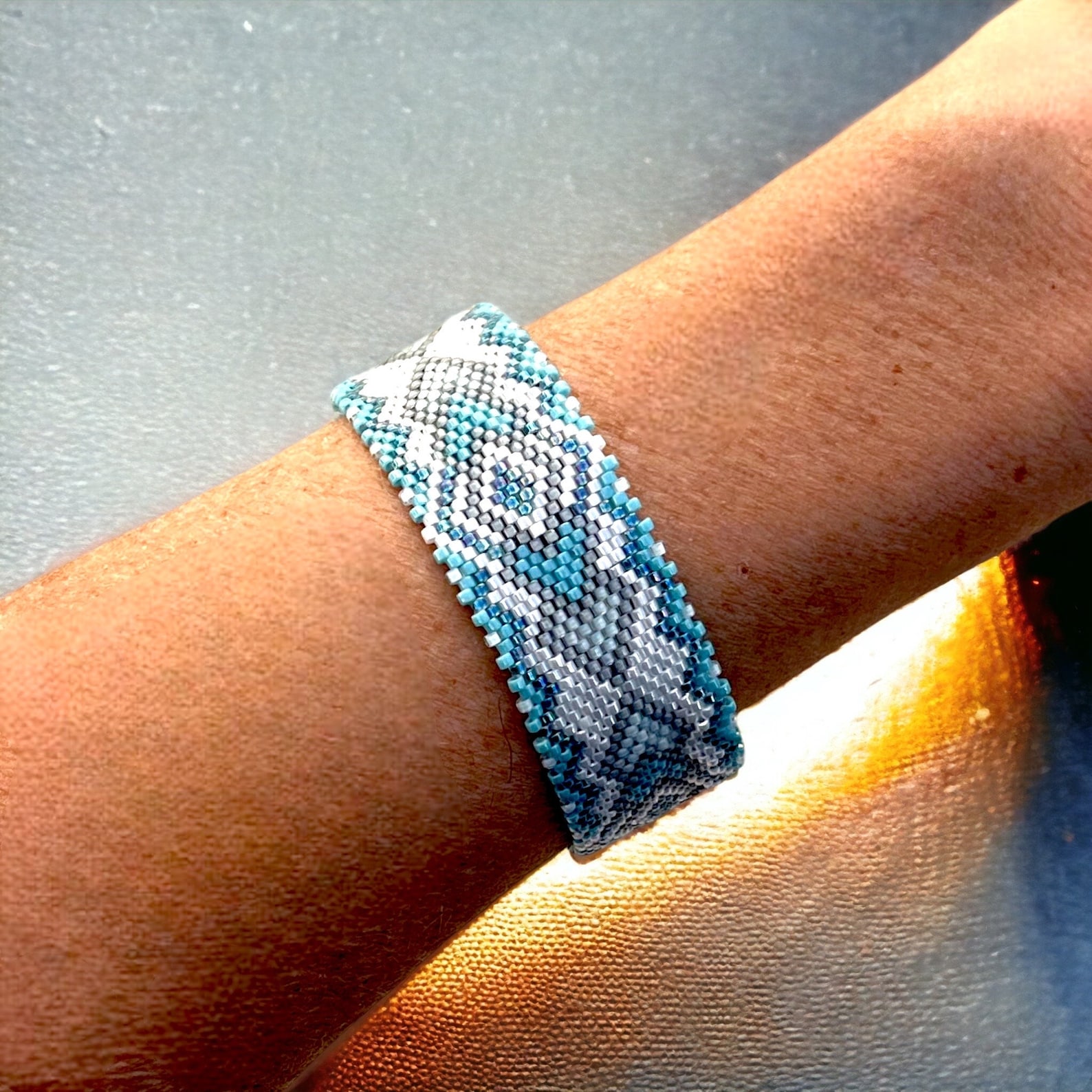 Bangle Peyote Pattern or With Clasp : Bracelet CORFOU - Etsy