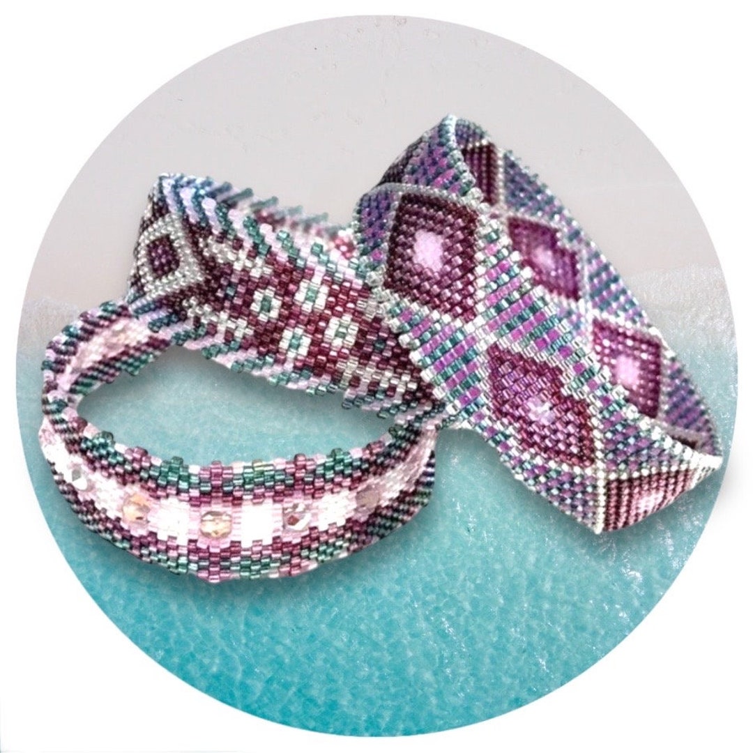 PDF Peyote Pattern for Bangle Bracelet or With a Clasp 3 - Etsy
