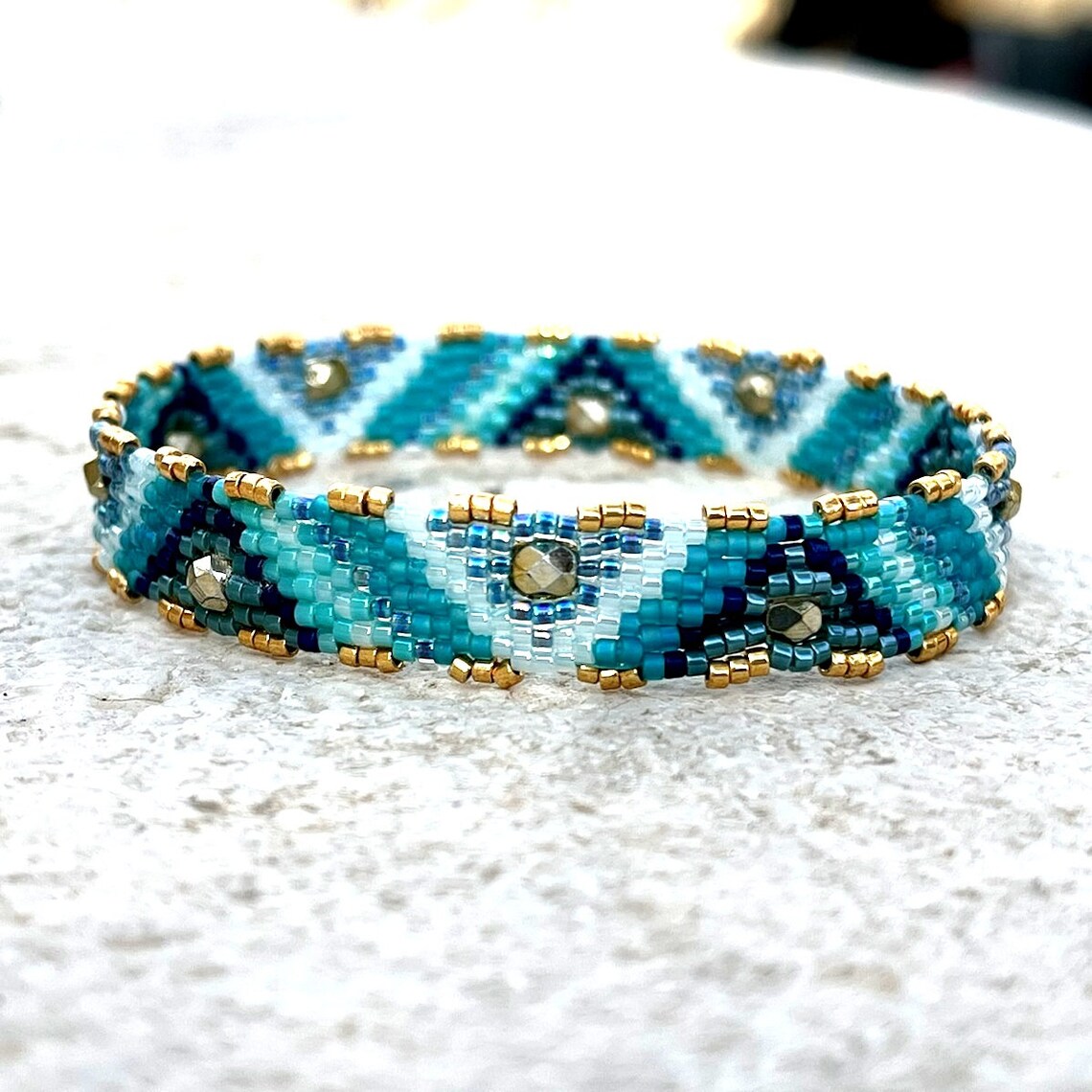 DIY 3 Peyote 3 Drops Bracelet Patterns Bangle or With Clasp - Etsy