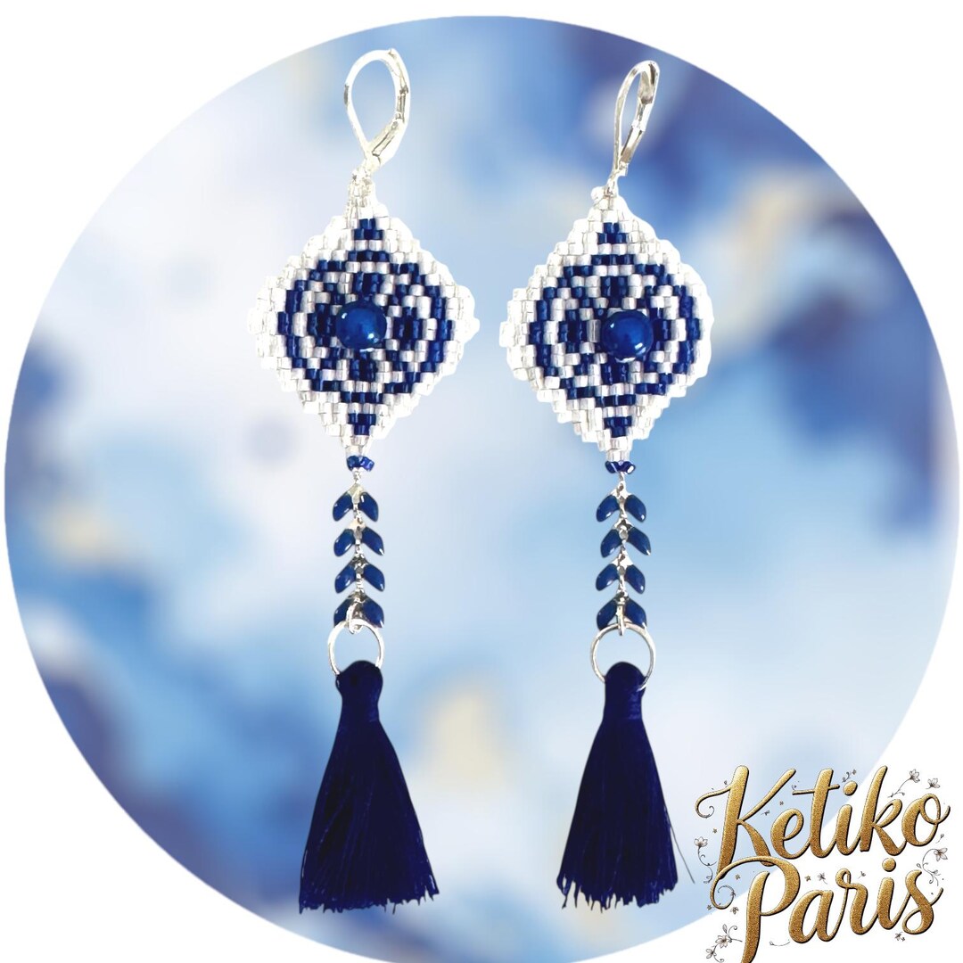 DIY JUJU Pendant Pattern 2-drop Peyote - Etsy