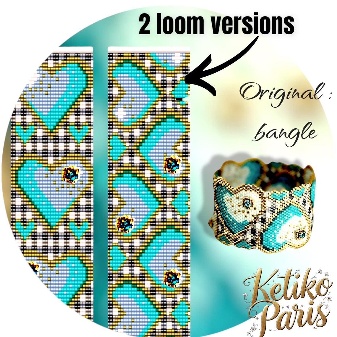 DIY VALENTINE Bracelet Heart Patterns With Several Stitch Peyote for ...