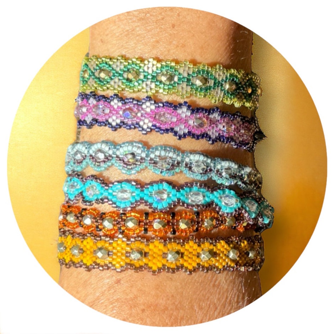 Bangle Peyote Pattern or With Clasp : Bracelet PICCOBO - Etsy