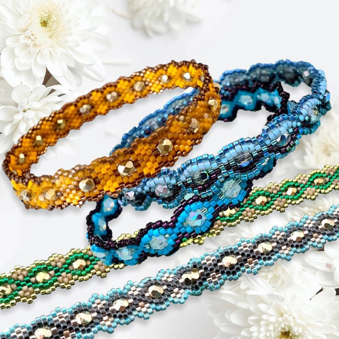 Bangle Peyote Pattern or With Clasp : Bracelet - Etsy