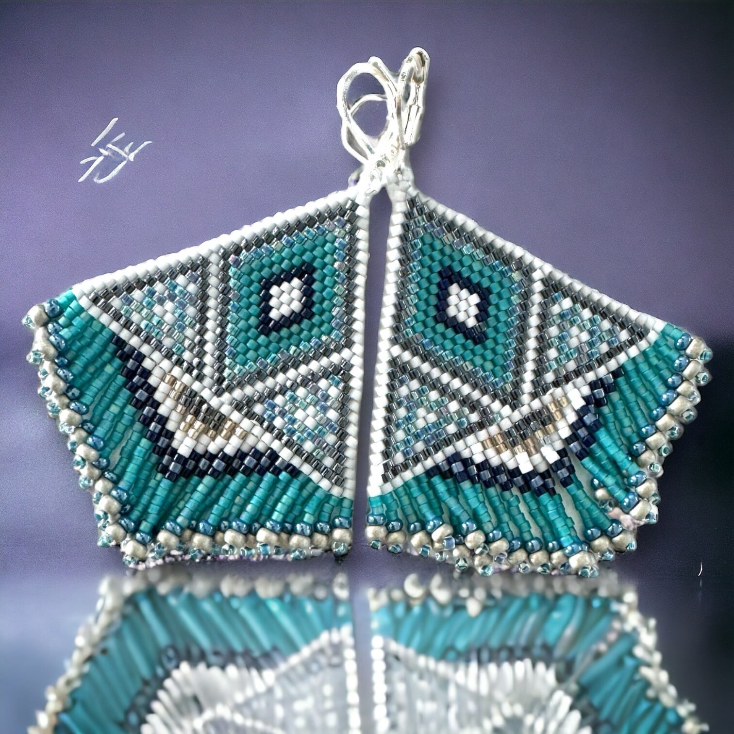 DIY GAIA Pendant Pattern Peyote and Brick Stitch - Etsy