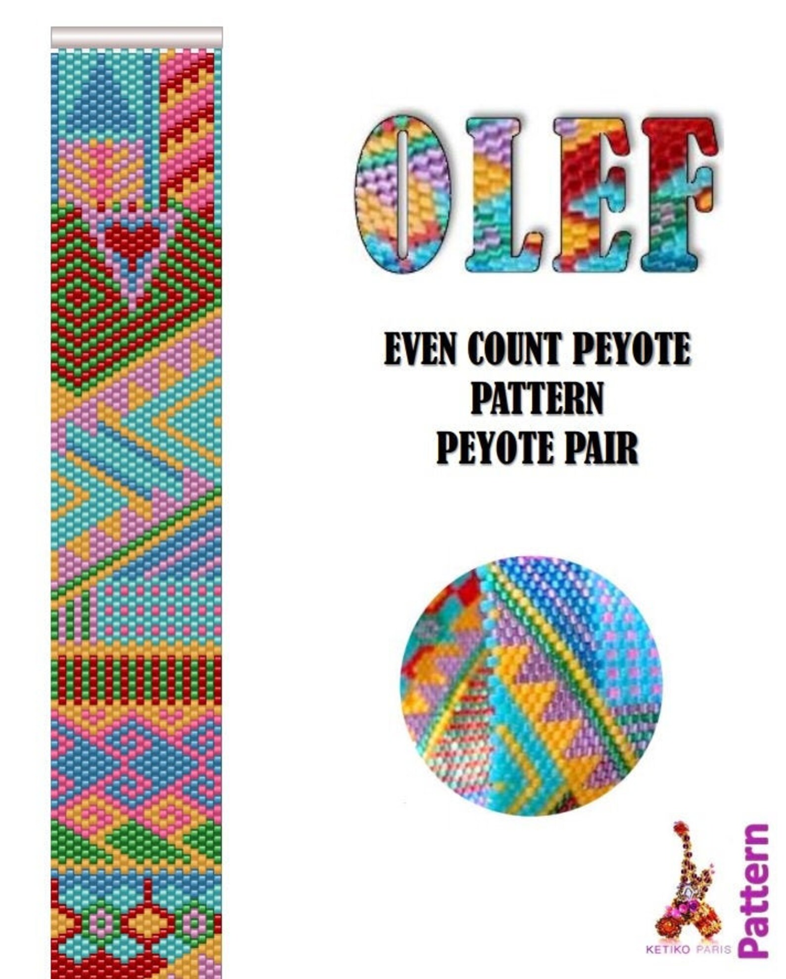 Even Count Peyote Pattern Bracelet OLEF - Etsy