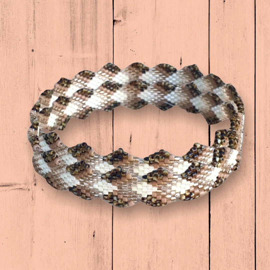 DIY Peyote Bracelet Pattern Bangle or With Clasp Bracelet - Etsy