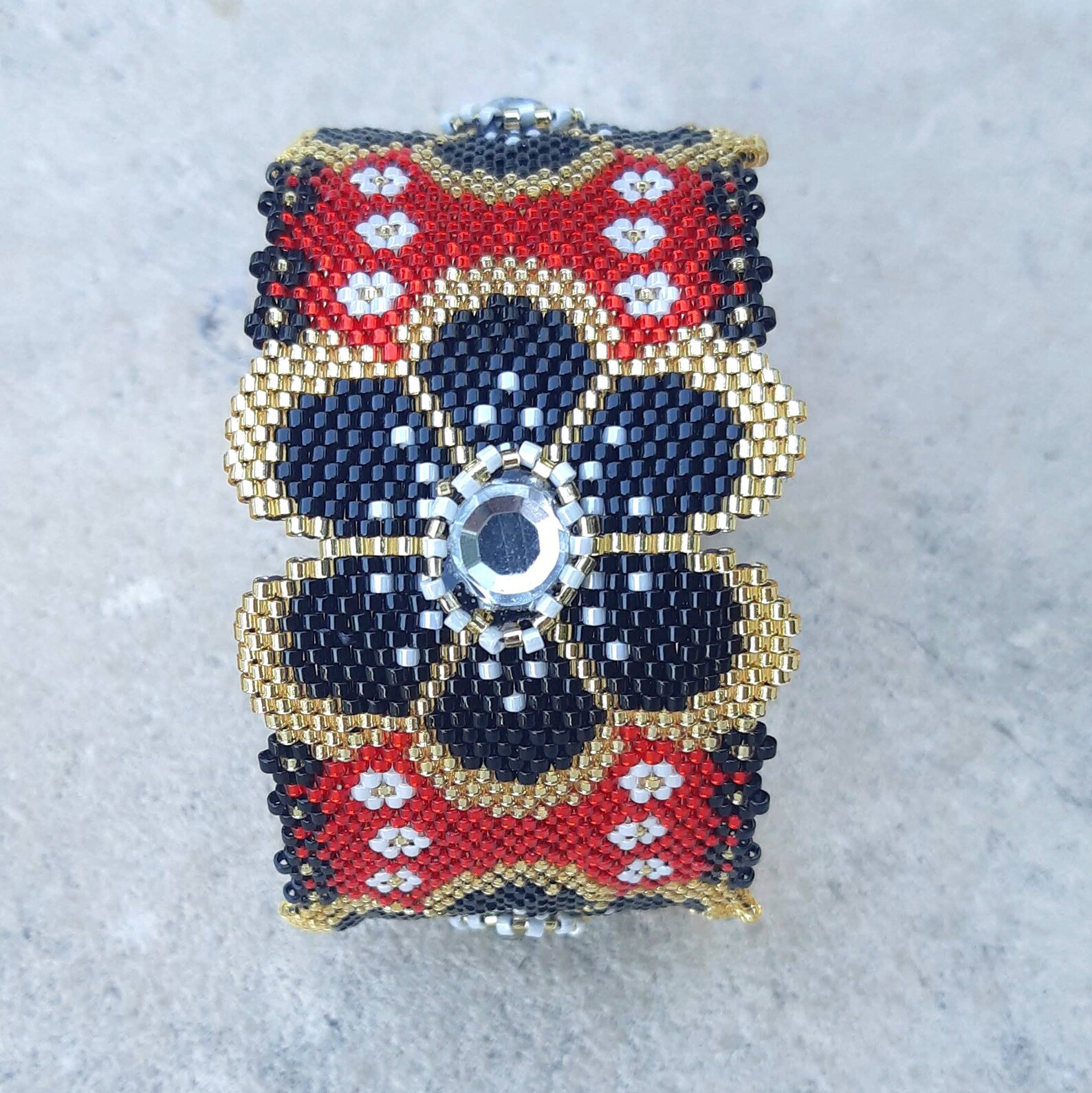 DIY Peyote Bracelet Pattern Bangle or With Clasp Bracelet | Etsy