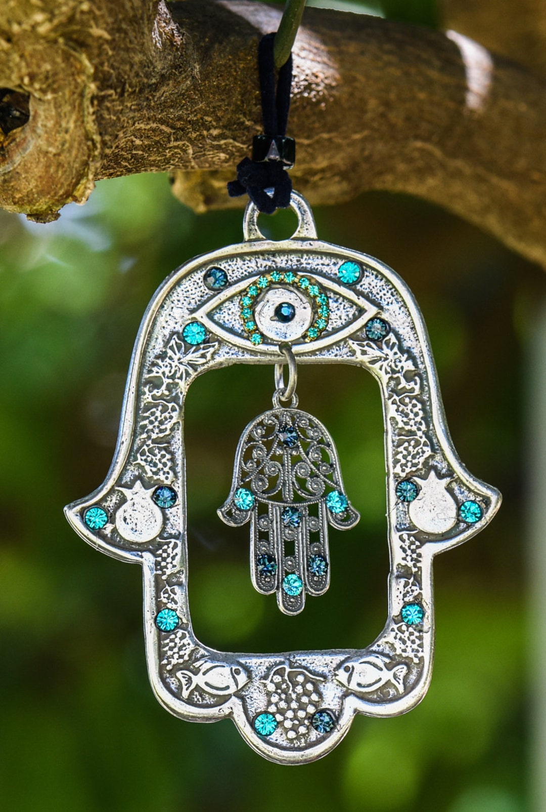 Hamsa Decor, Hand Wall Hanging, Hamsa Wall, Luck Hamsa, Hamsa Handmade ...