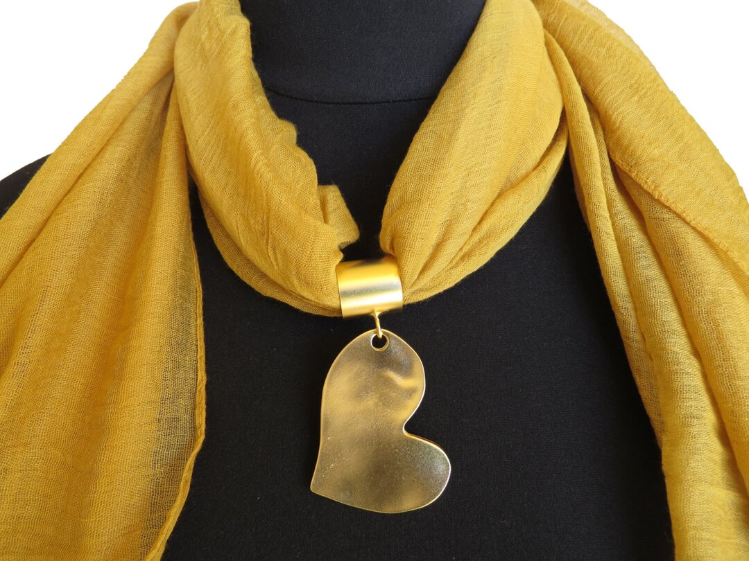 Scarf Jewelry, Scarf Necklace, Scarf Slide, Trendy Scarf, Scarf Pendant ...