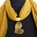 Scarf Jewelry, Scarf Necklace, Scarf Slide, Trendy Scarf, Scarf Pendant ...