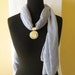 Scarf Pendant, Scarf Slide, Scarves Necklace, Scarf Ring, Scarf Jewelry ...