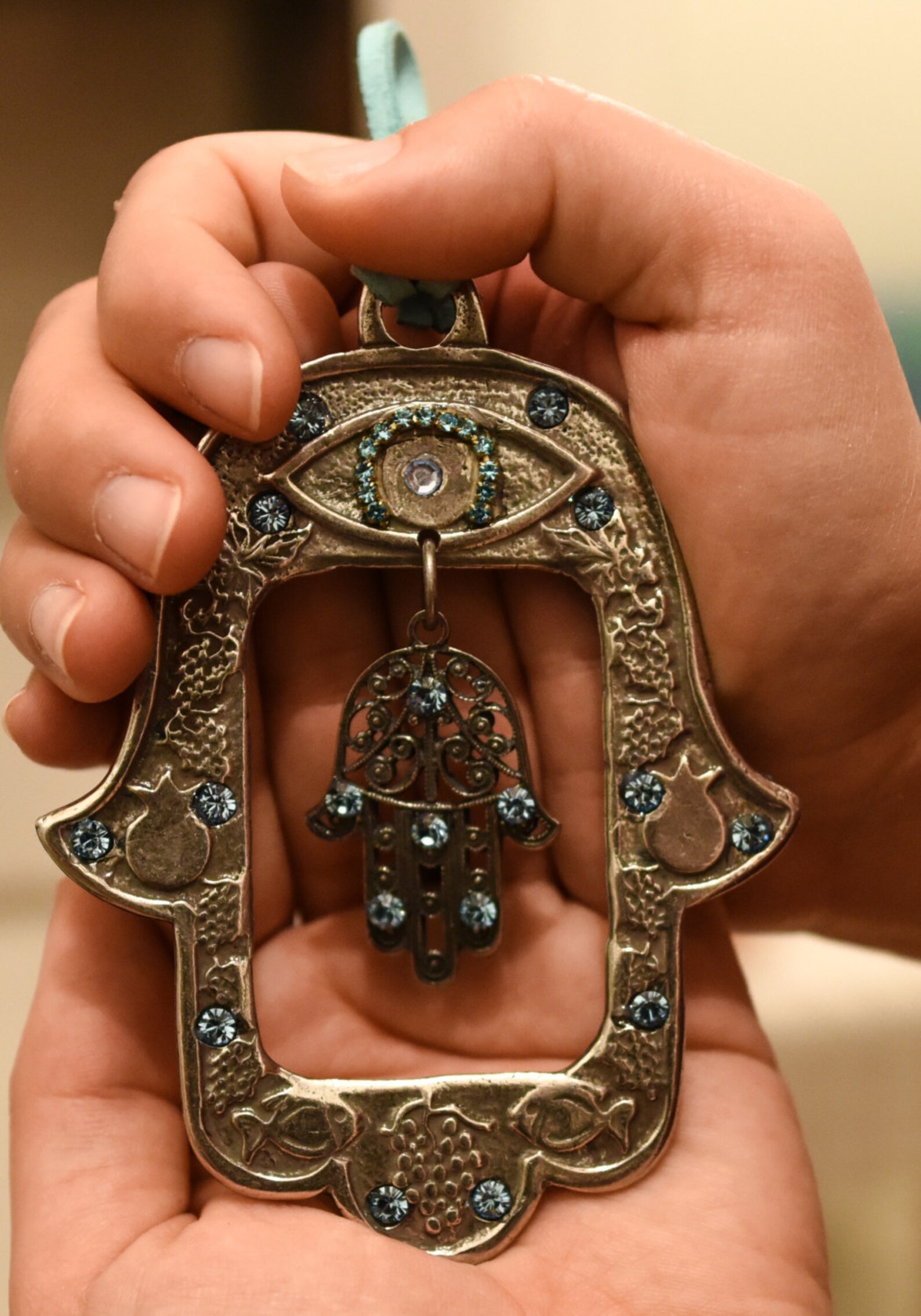 Hamsa Decor, Hand Wall Hanging, Hamsa Wall, Luck Hamsa, Hamsa Handmade ...