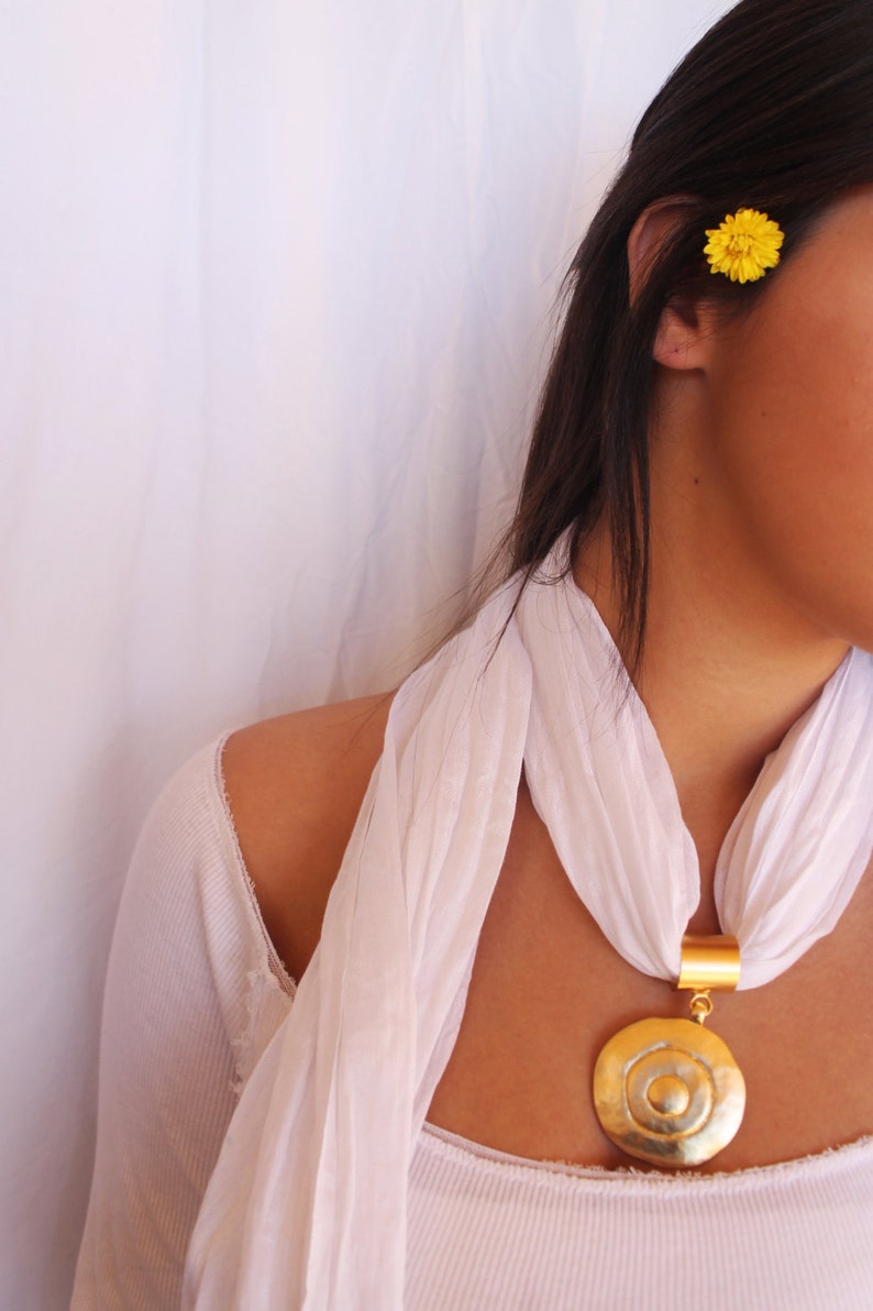 Scarf Necklace, Beaded Scarf Necklace, Scarf Jewelry, Scarf Ring, Scarf ...