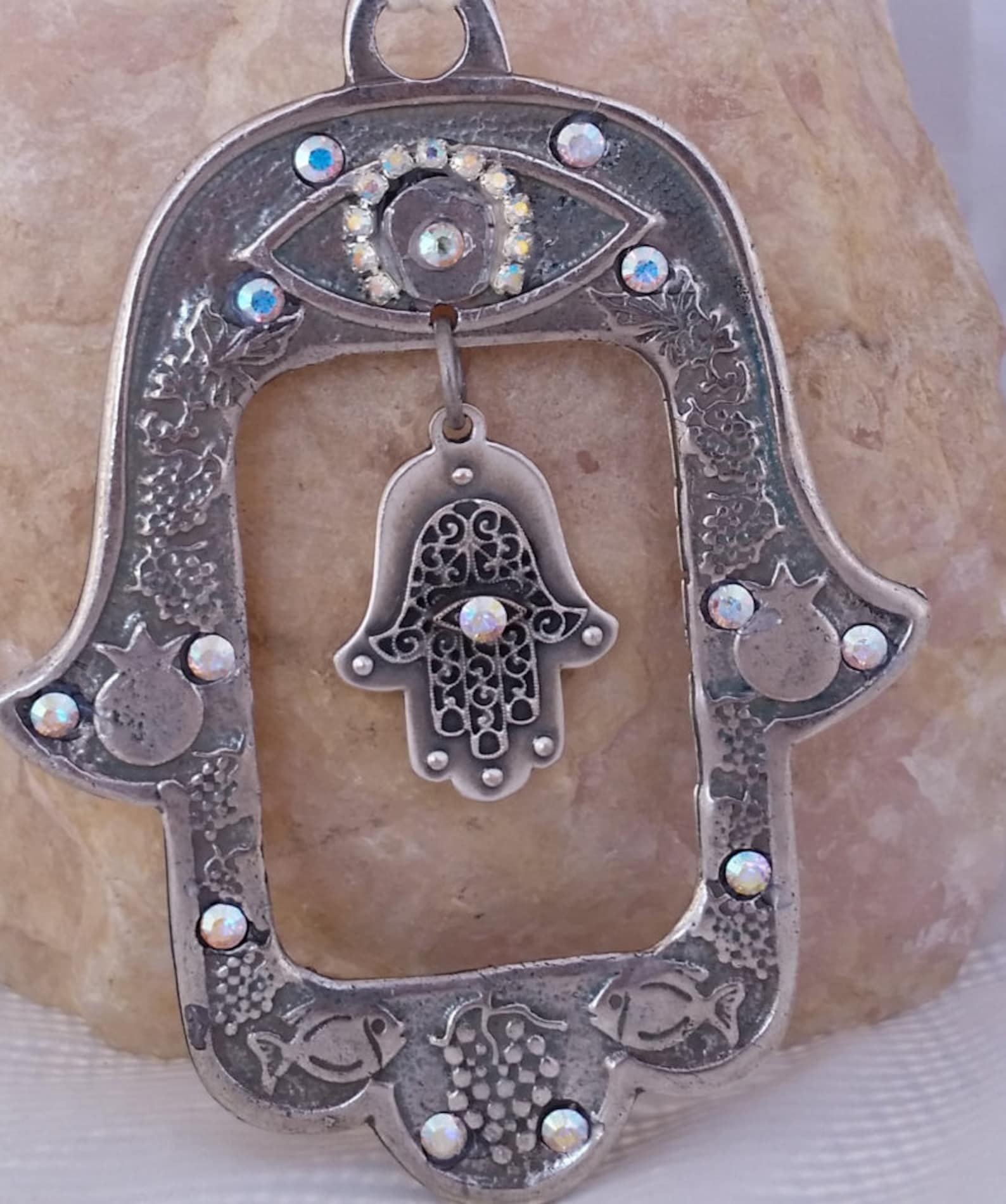 Hamsa, Hand Wall Hanging, Hamsa Gift, Blessing Home, Luck Hamsa, Hamsa ...