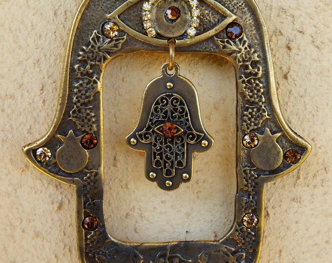 Hamsa Decor, Hand Wall Hanging, Hamsa Wall, Luck Hamsa, Hamsa Handmade ...