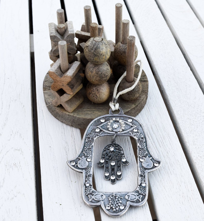 Hamsa Art Hamsa Wall Decor Luck Hamsa White Handmade Hamsa - Etsy Israel