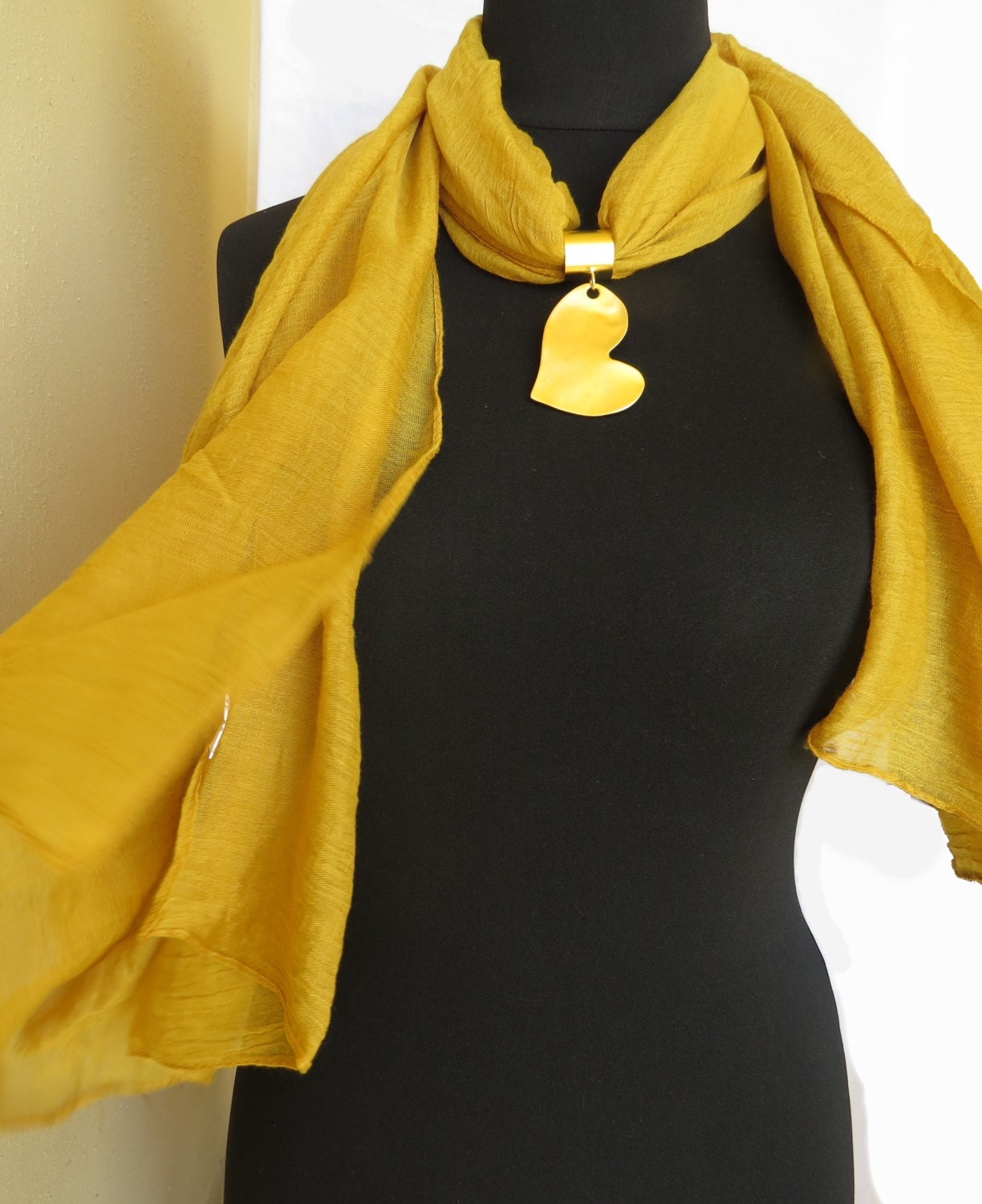 Scarf Jewelry Scarf Necklace Scarf Slide Trendy Scarf - Etsy Israel