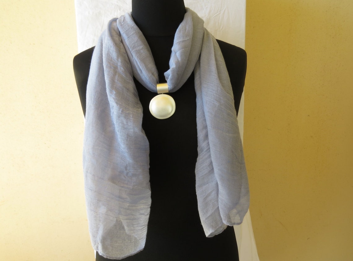 Scarf Pendant, Scarf Slide, Scarves Necklace, Scarf Ring, Scarf Jewelry ...