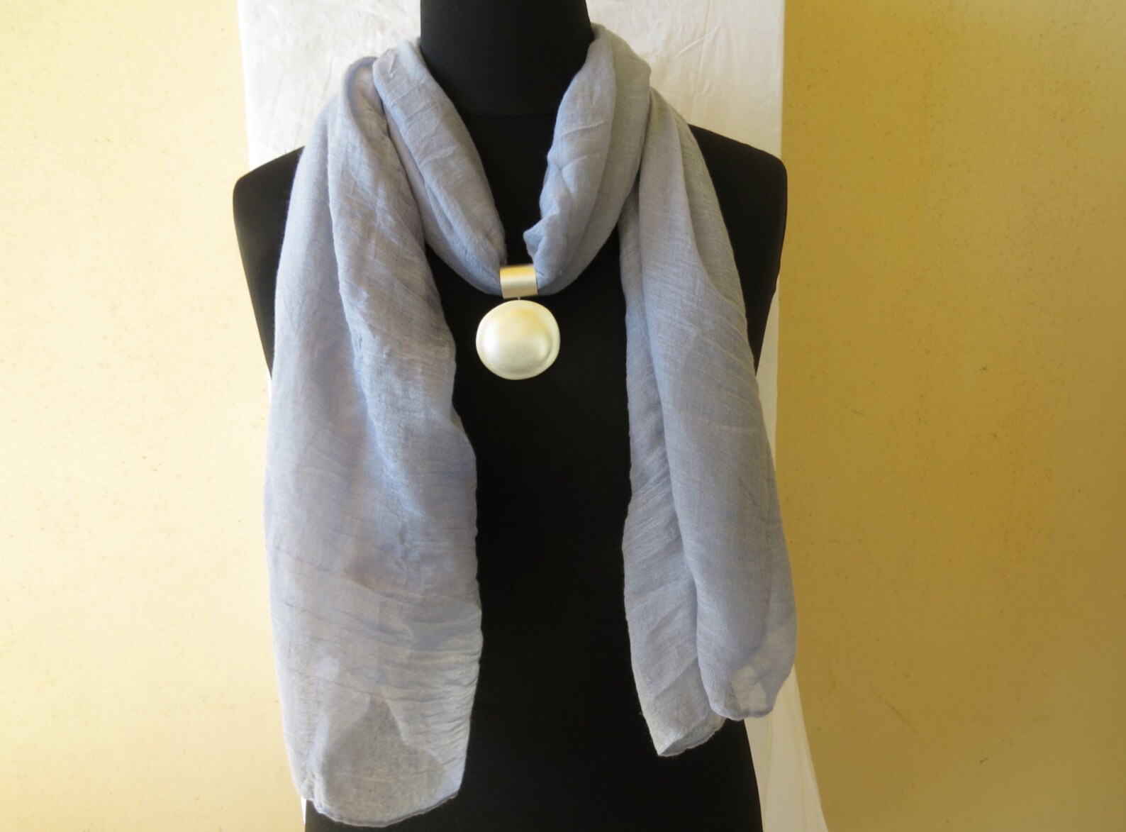 Scarf Pendant, Scarf Slide, Scarves Necklace, Scarf Ring, Scarf Jewelry ...